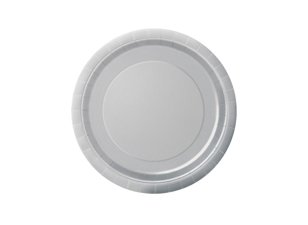 Lunch Plates - Silver 20pk – Sweet Pea Parties