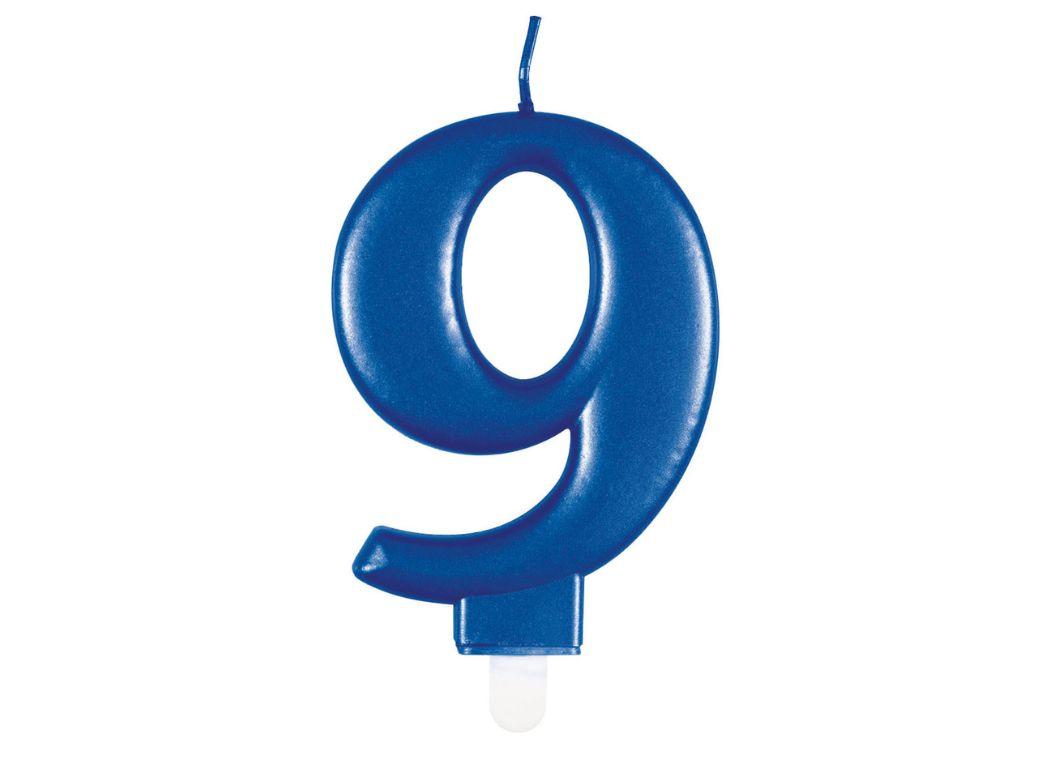 Metallic Blue Candle - Number 9 – Sweet Pea Parties