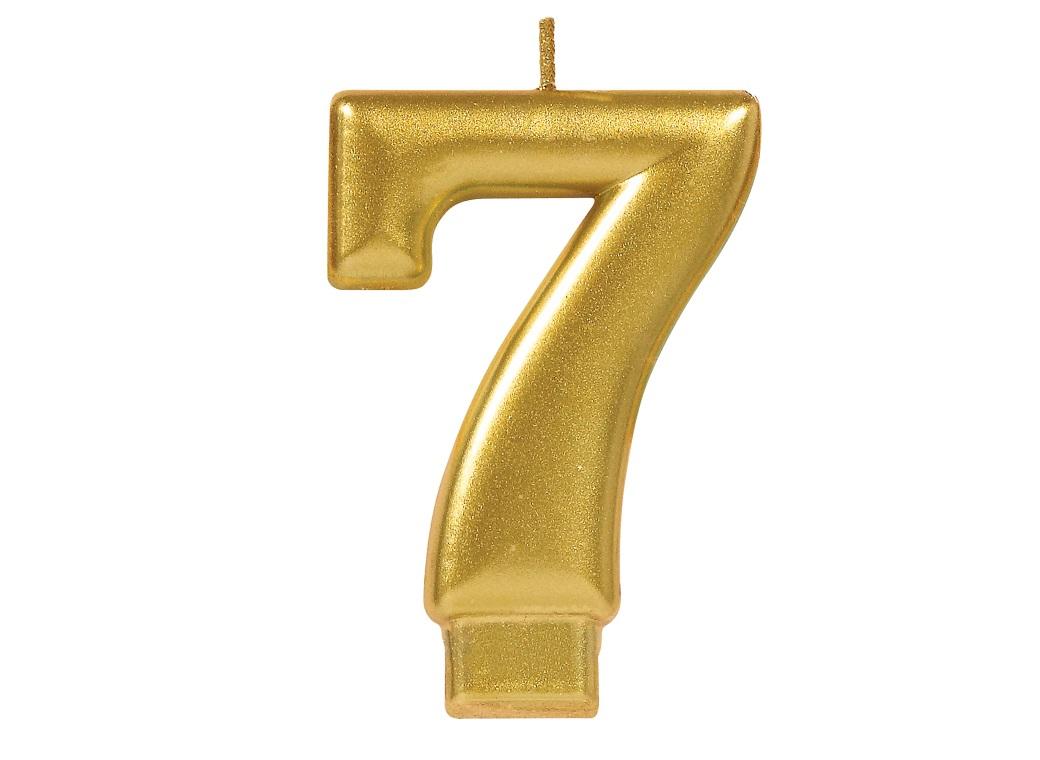 Metallic Gold Candle - Number 7 – Sweet Pea Parties