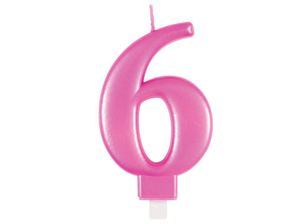 Metallic Pink Candle - Number 6 – Sweet Pea Parties