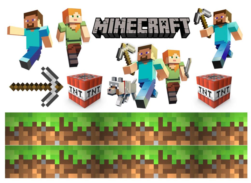 Edible Icing Image - Minecraft Icon Sheet – Sweet Pea Parties