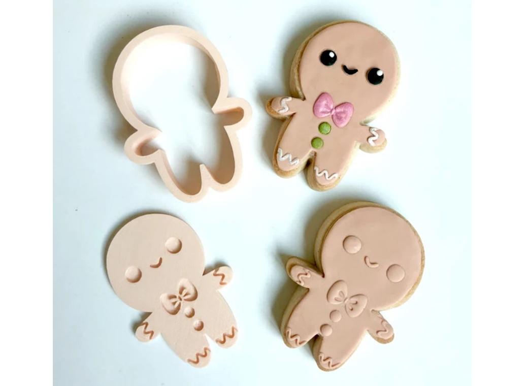 Mini Gingerbread Man Cutter & Embosser Set – Sweet Pea Parties
