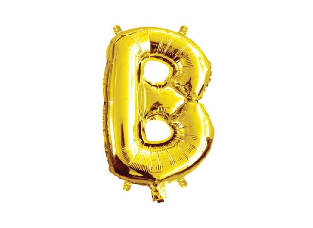 Mini Gold Foil Balloon - Letter B – Sweet Pea Parties
