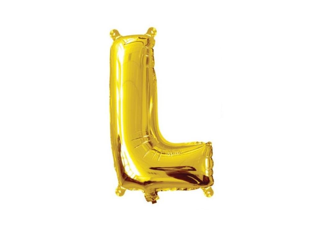 Mini Gold Foil Balloon - Letter L – Sweet Pea Parties