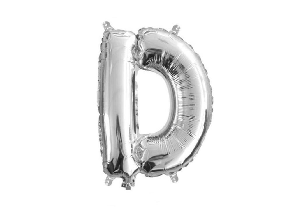 Mini Silver Foil Balloon - Letter D – Sweet Pea Parties