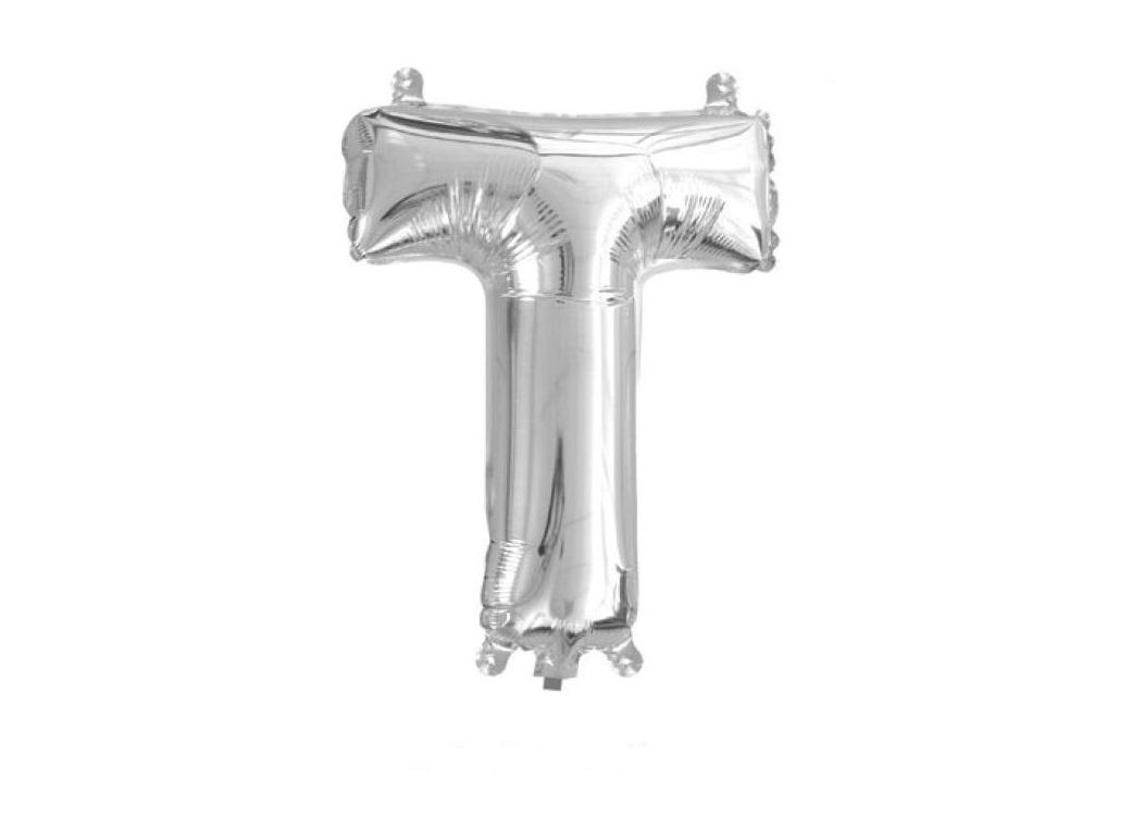 Mini Silver Foil Balloon - Letter T – Sweet Pea Parties