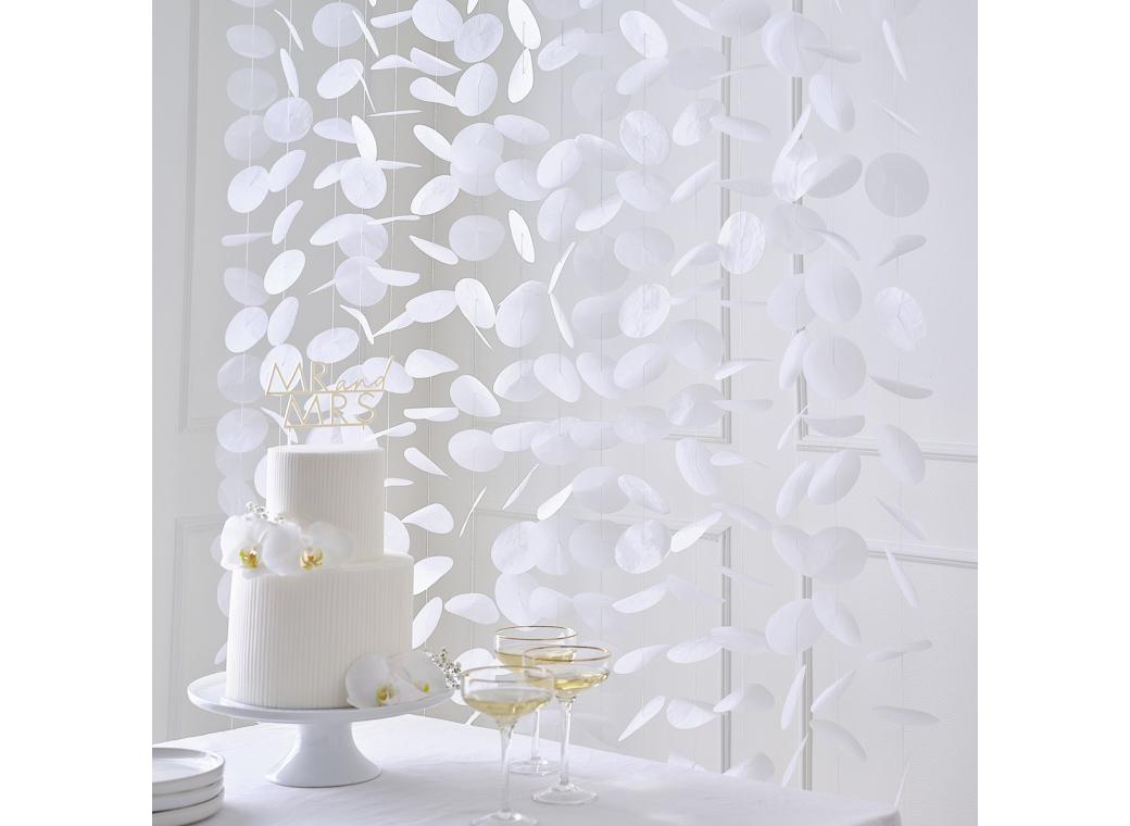 Modern Luxe White Paper Disc Backdrop – Sweet Pea Parties