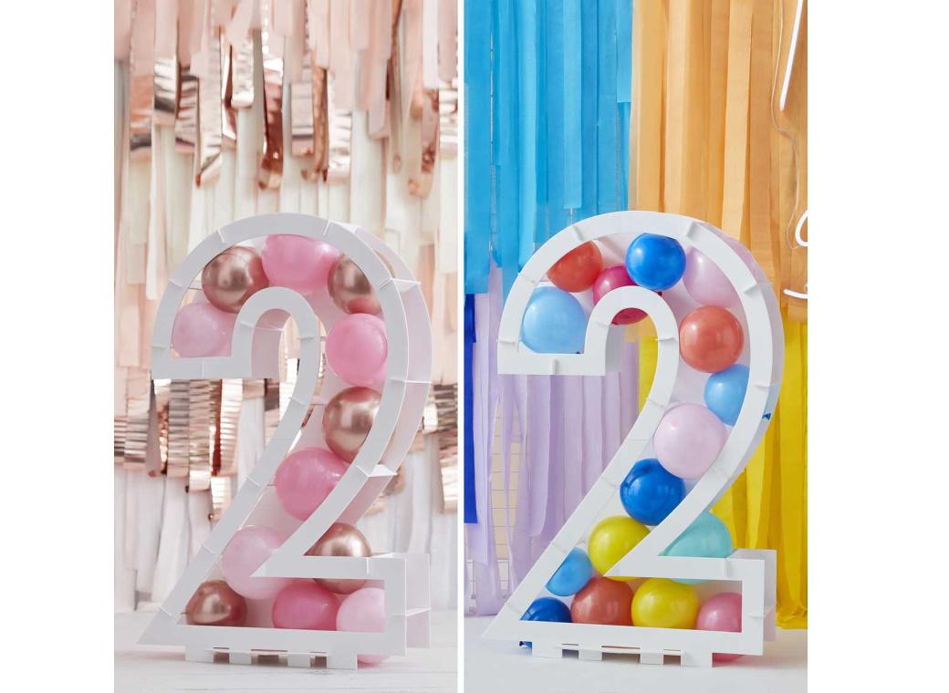 Number 2 Balloon Mosaic Stand – Sweet Pea Parties