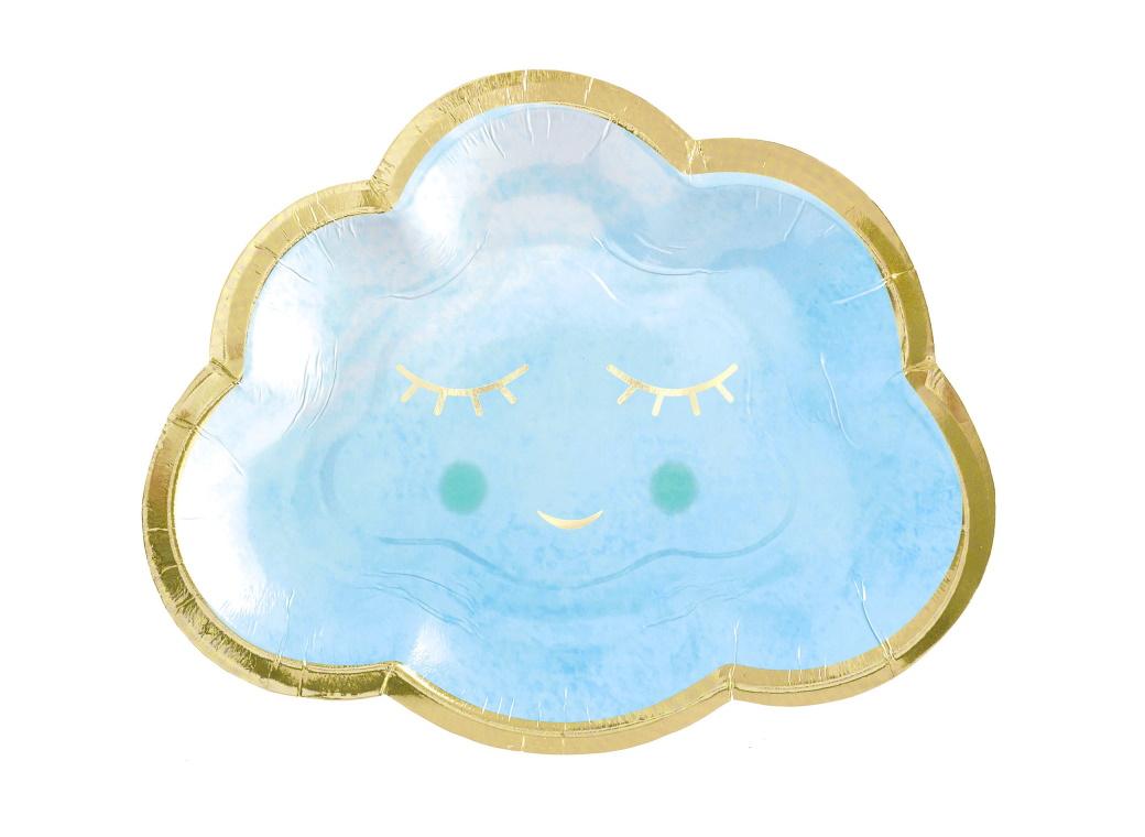 Oh Baby Boy Cloud Shaped Plates 8pk – Sweet Pea Parties