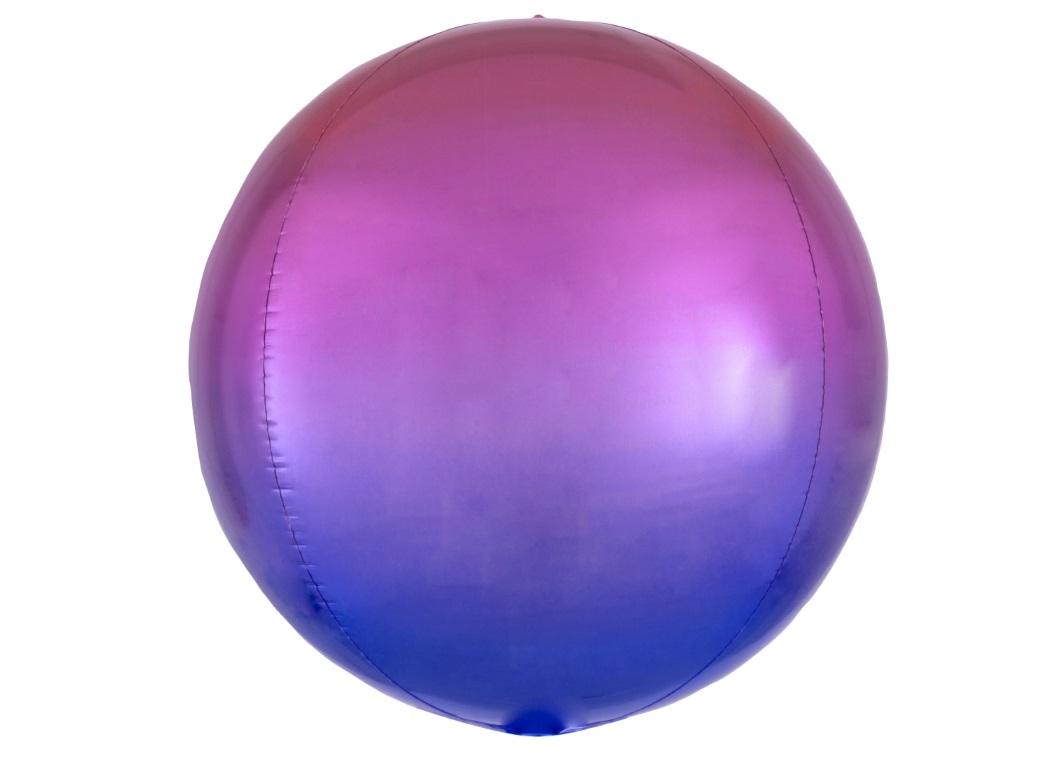 Ombre Orbz Balloon - Red & Blue – Sweet Pea Parties