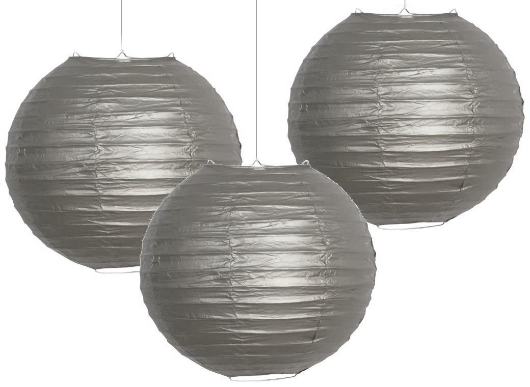 Paper Lanterns 3pk Silver – Sweet Pea Parties