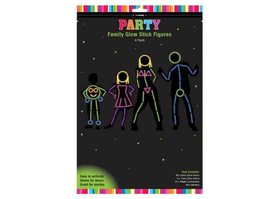 Party Glow Family Stick Figures 4pk – Sweet Pea Parties