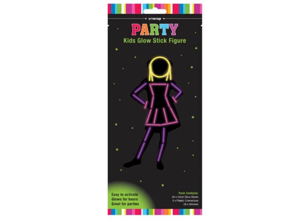 Party Glow Kids Stick Figure Girl – Sweet Pea Parties