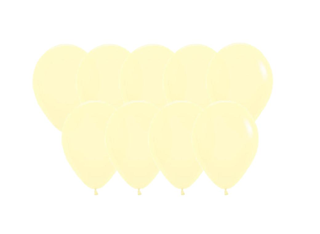 Pastel Matte Yellow 12cm Balloons - 50pk – Sweet Pea Parties