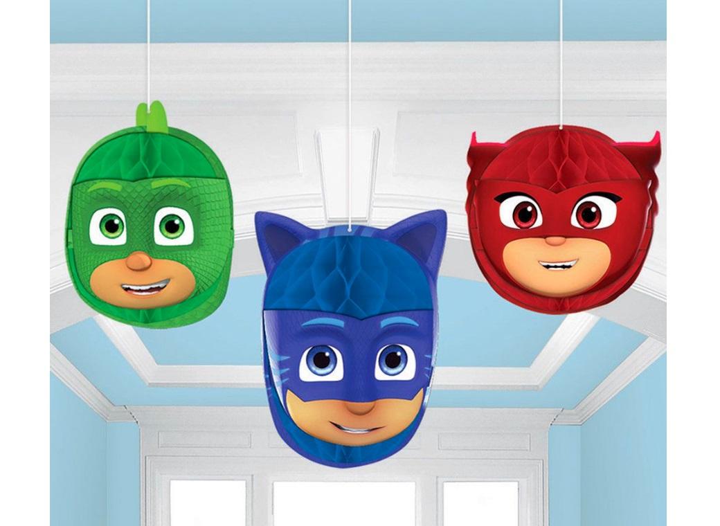 PJ Masks Hanging Honeycomb Decorations – Sweet Pea Parties