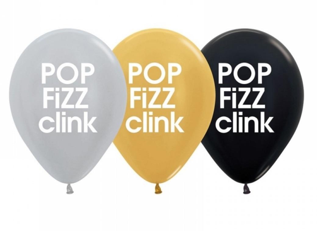 Pop Fizz Clink Balloons 5pk – Sweet Pea Parties