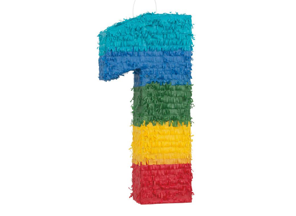 Rainbow Number 1 Pinata – Sweet Pea Parties
