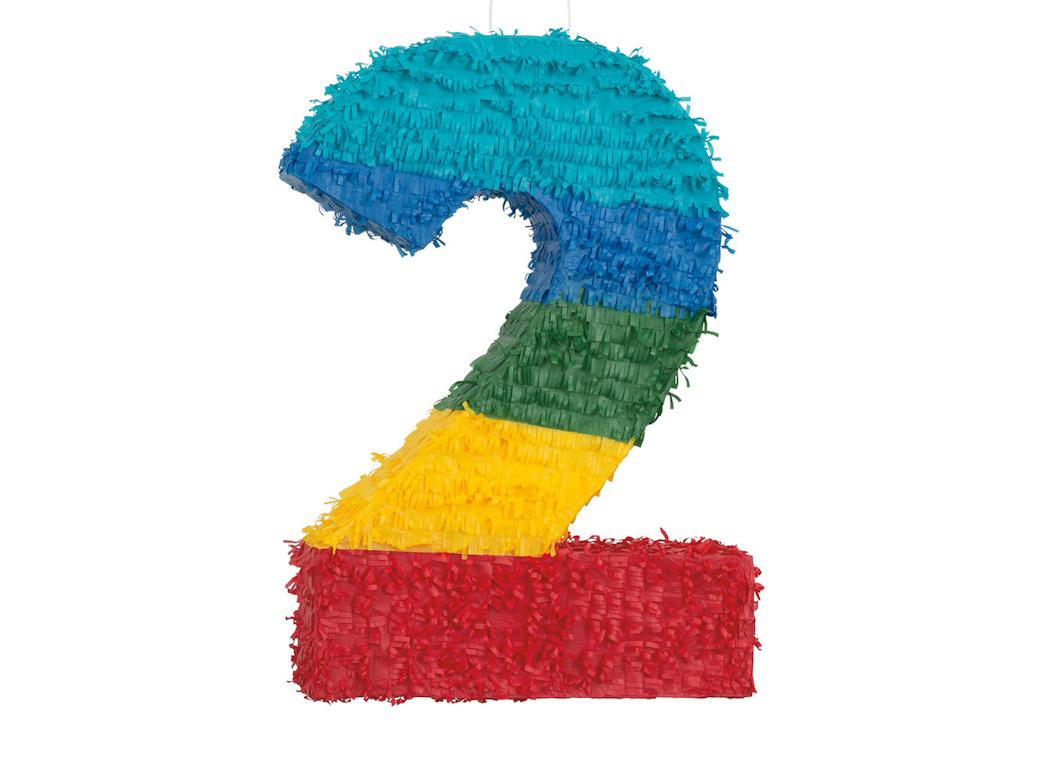 Rainbow Number 2 Pinata – Sweet Pea Parties