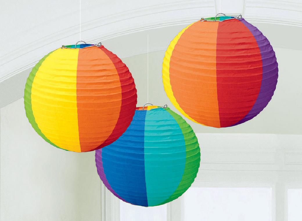Paper Lanterns 3pk Rainbow – Sweet Pea Parties