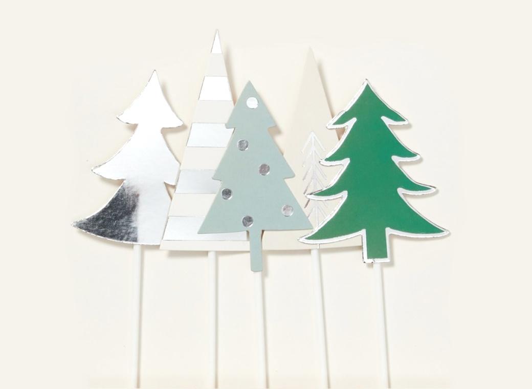 Christmas Trees Cake Topper Set – Sweet Pea Parties