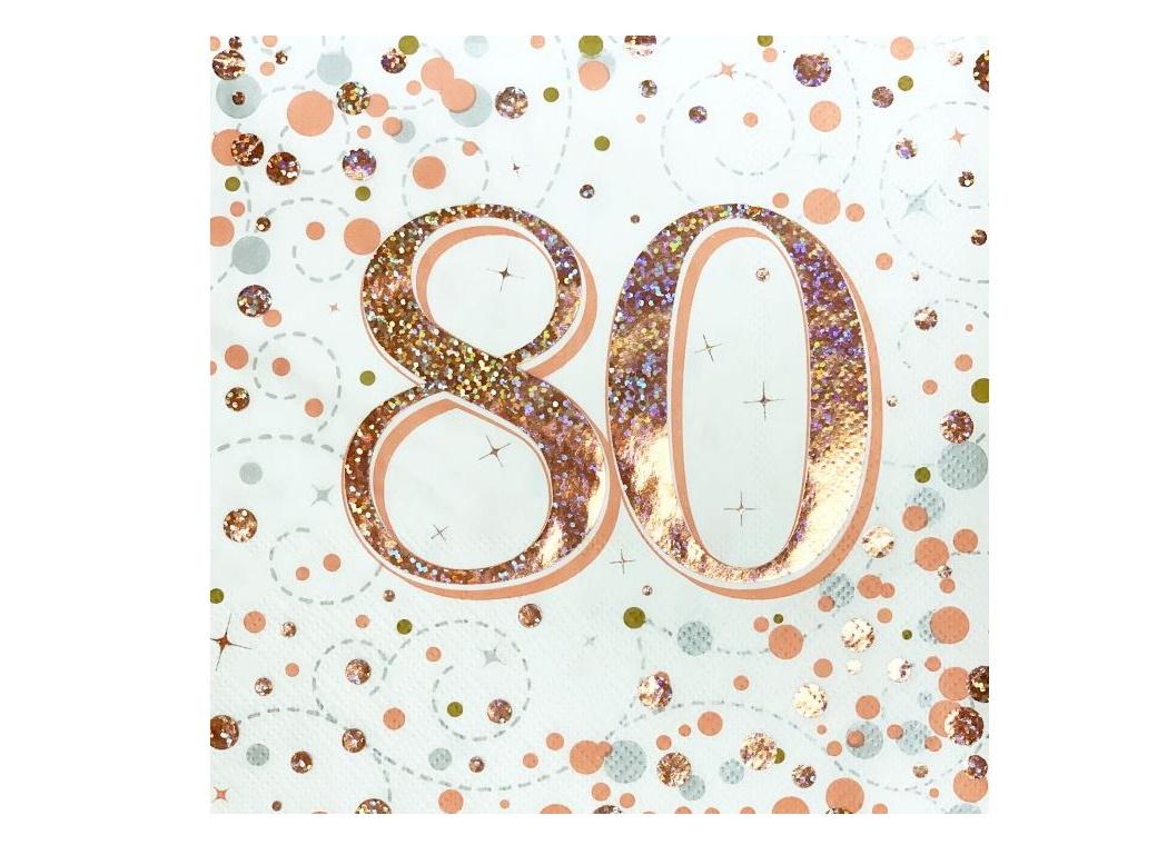 Sparkling Fizz 80th Napkins 16pk – Sweet Pea Parties