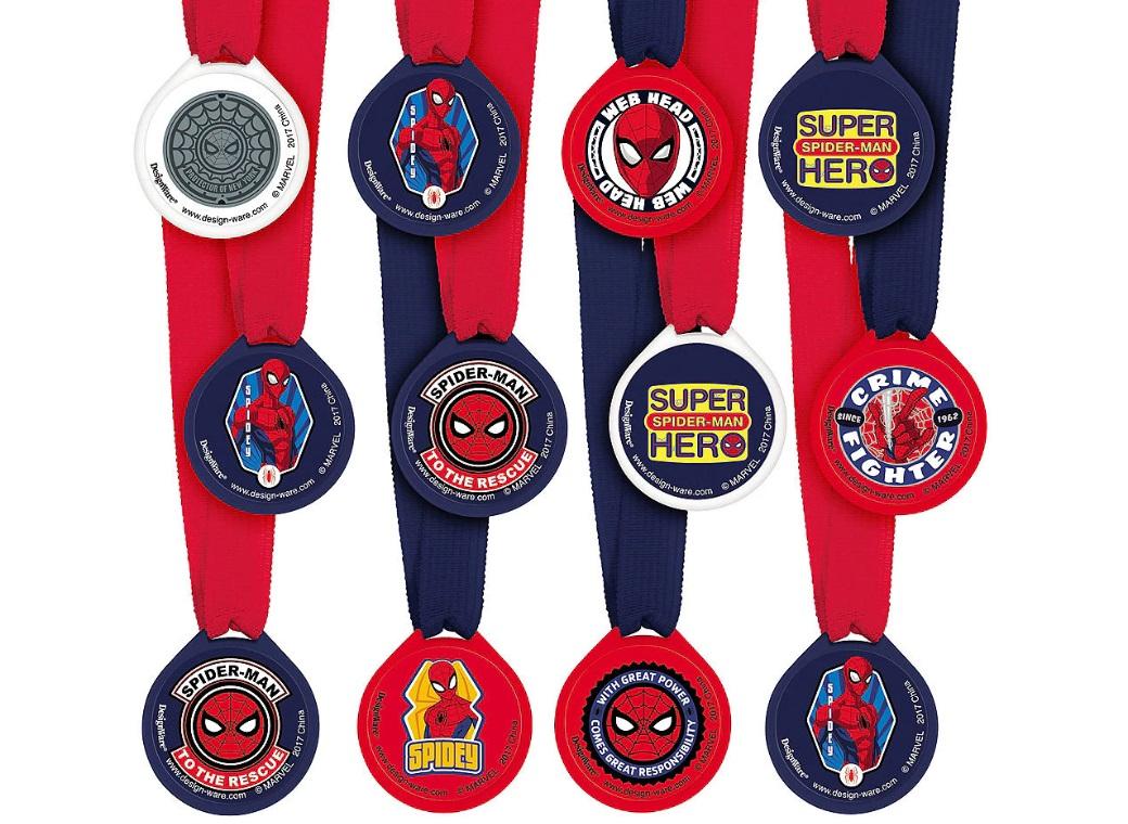Spiderman Mini Award Medals 12pk – Sweet Pea Parties