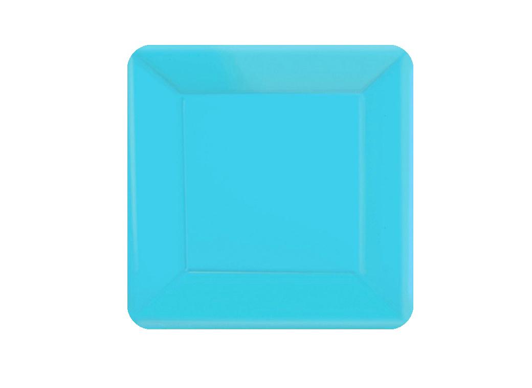 Square Lunch Plates 20pk - Caribbean Blue – Sweet Pea Parties
