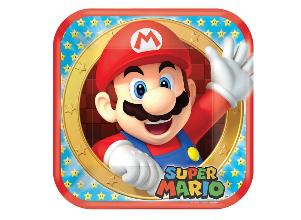 Super Mario Dinner Plates 8pk – Sweet Pea Parties