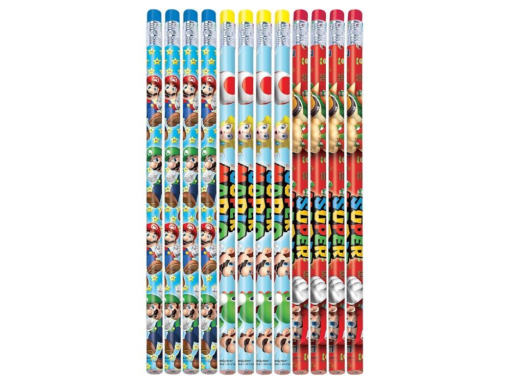 Super Mario Pencils 12pk – Sweet Pea Parties