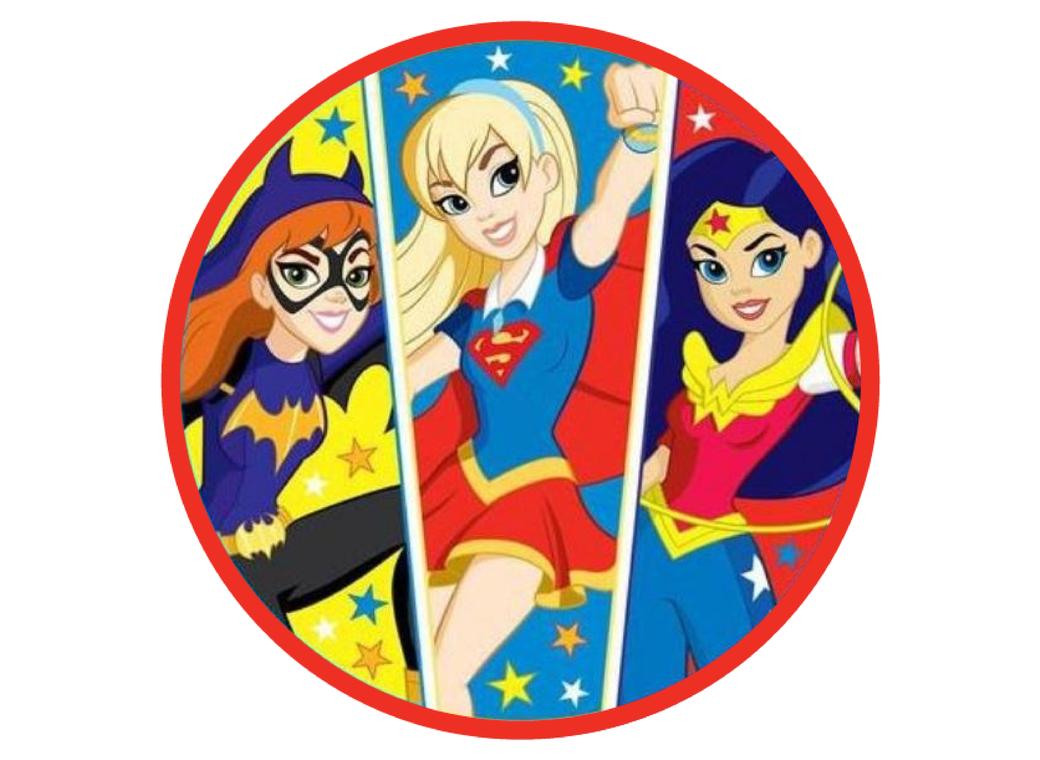 Edible Icing Image - Superhero Girls Round – Sweet Pea Parties