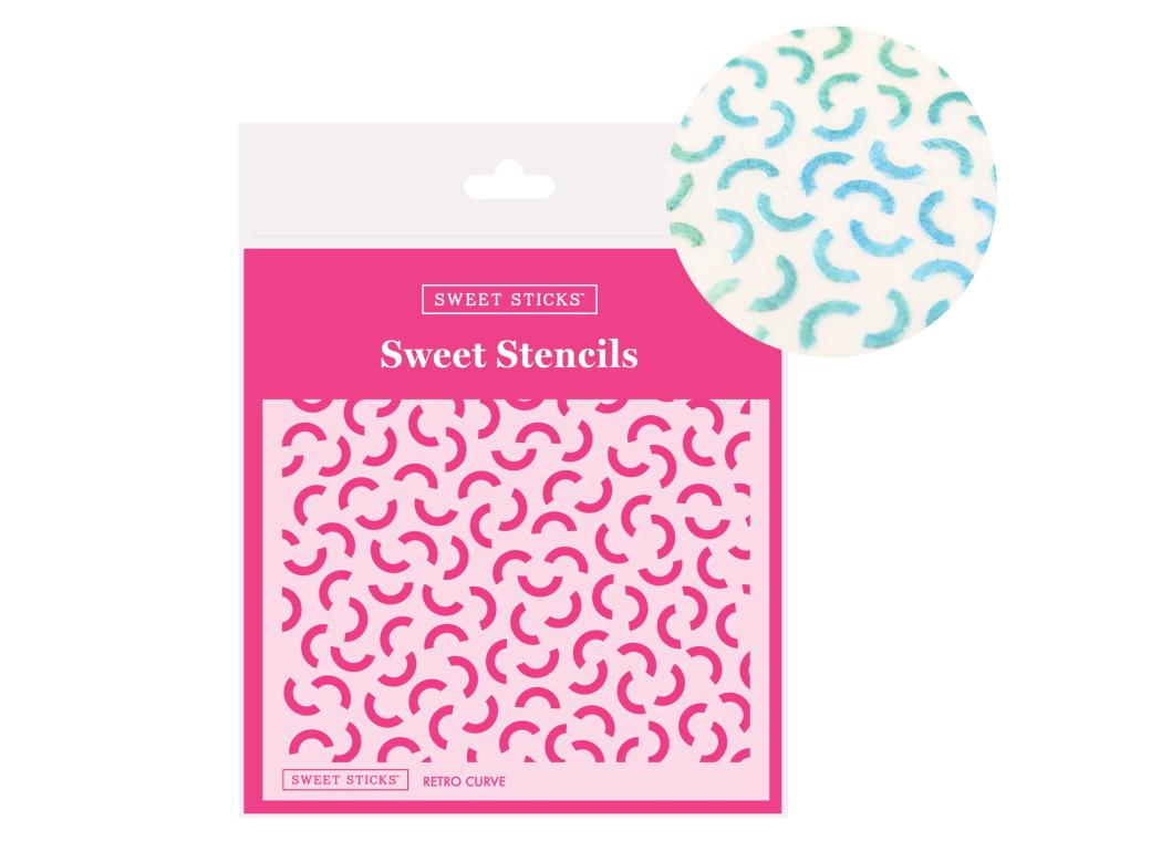 Sweet Sticks Stencil - Retro Curve – Sweet Pea Parties
