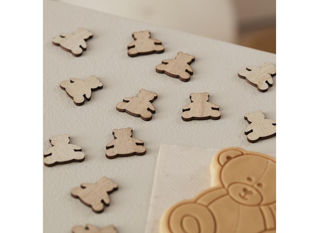 Teddy Bear Wooden Confetti – Sweet Pea Parties