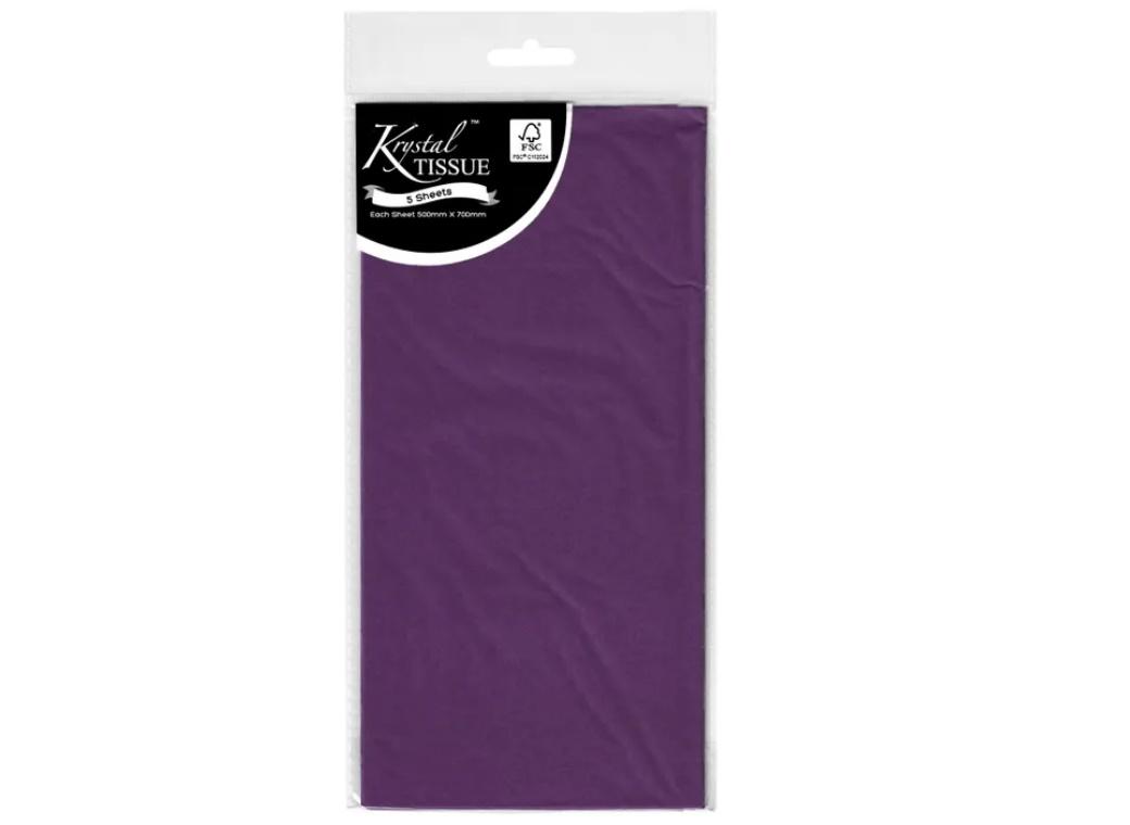 Tissue Paper 5 Sheets - Purple – Sweet Pea Parties