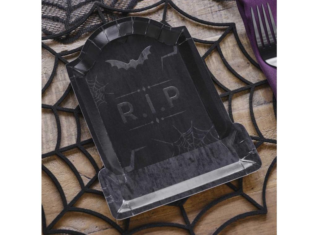 Tombstone Shaped Plates 8pk – Sweet Pea Parties