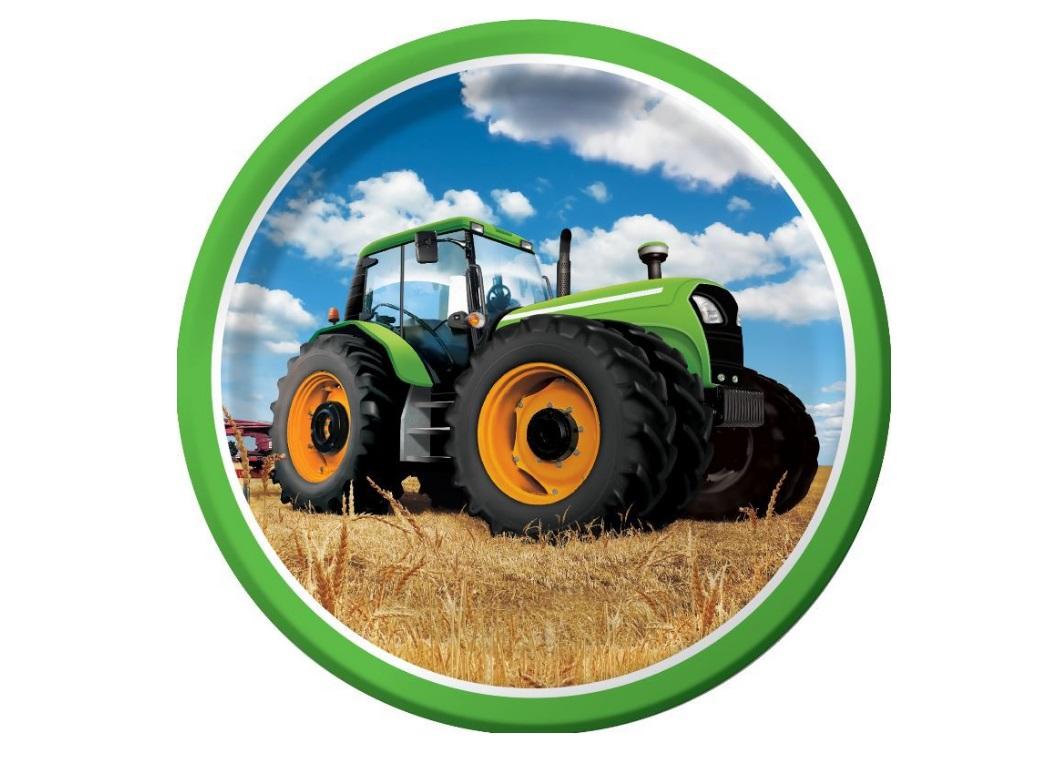 Tractor Time Dinner Plates - 8pk – Sweet Pea Parties