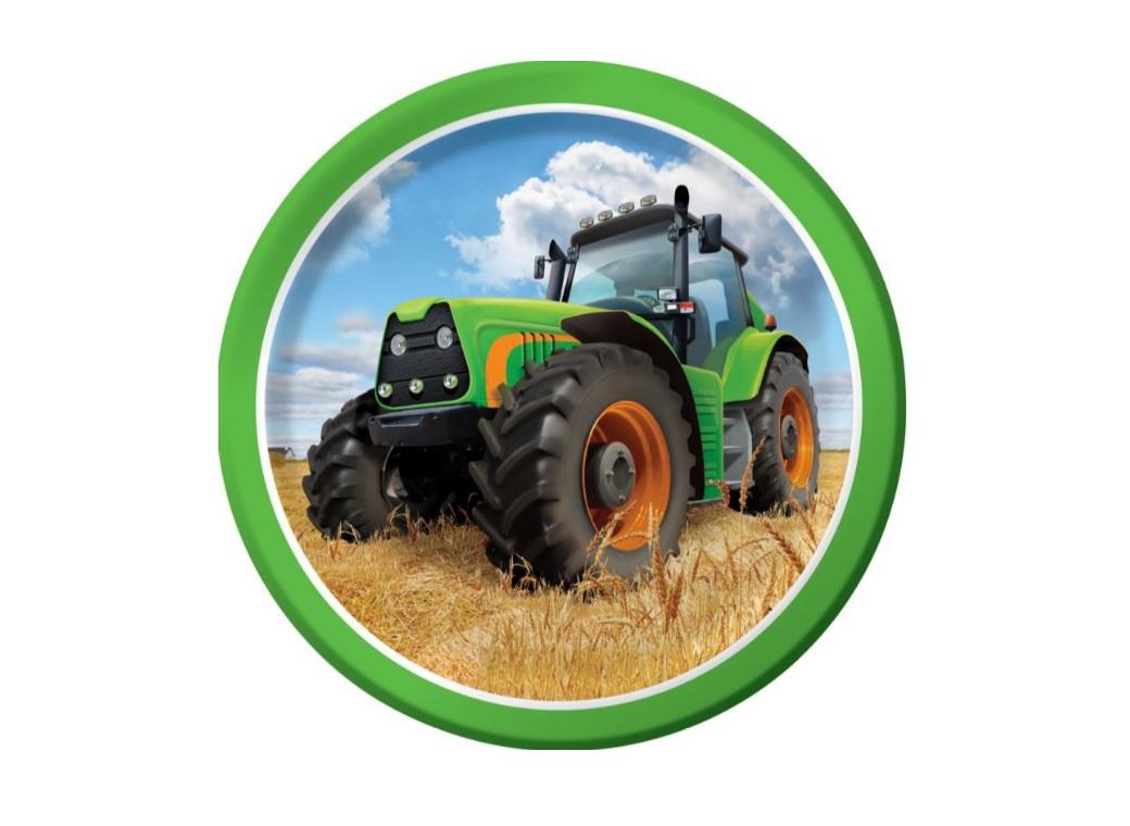 Tractor Time Lunch Plates - 8pk – Sweet Pea Parties