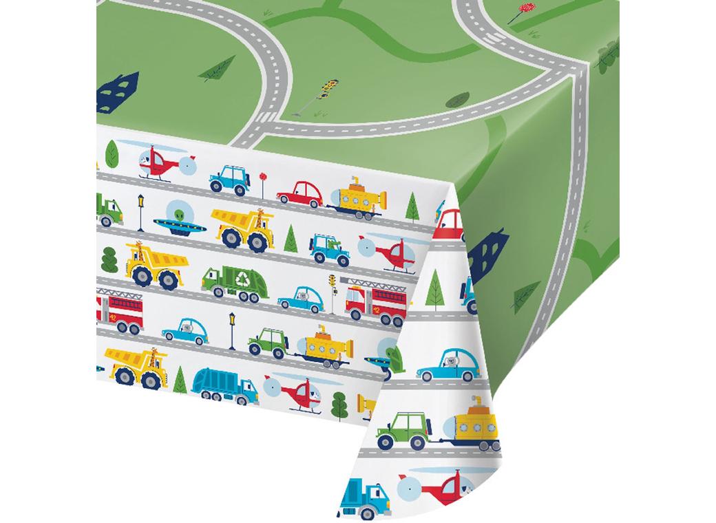 Transportation Time Paper Tablecover – Sweet Pea Parties