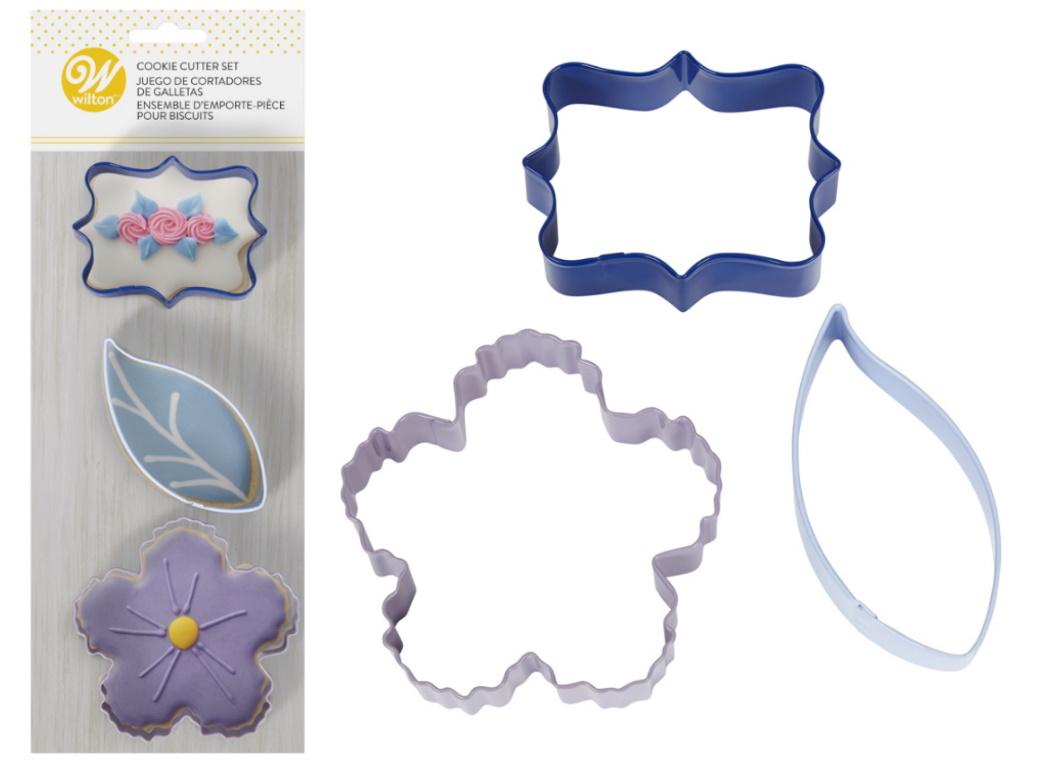 Wilton 3pce Floral Cookie Cutters Set – Sweet Pea Parties