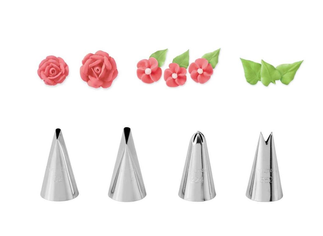 Wilton Flower 4pc Tip Set – Sweet Pea Parties