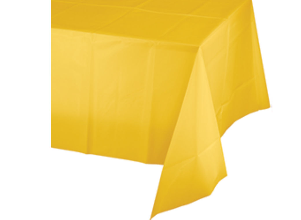 Yellow Plastic Table Cloth – Sweet Pea Parties